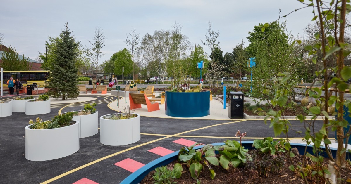 Warden Construction completes work on new community square
