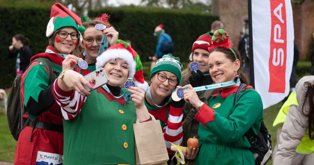 Lancashire Mind’s elf-themed fun run raises £17,000 for better men
