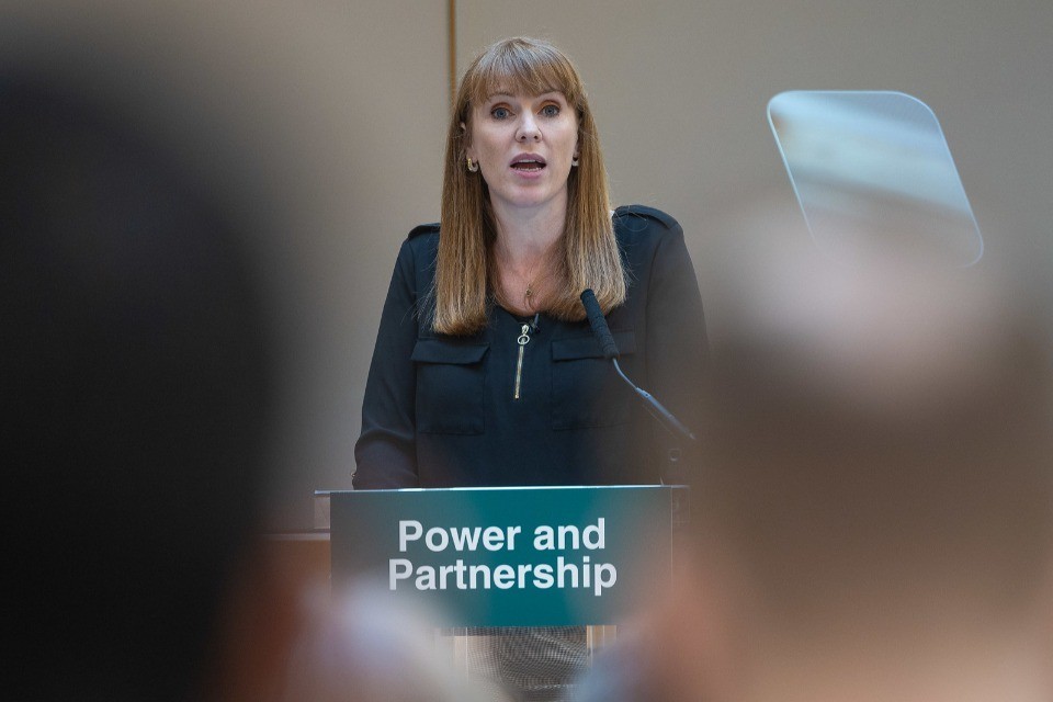 Angela Rayner commits to ‘total rewiring’ of government power