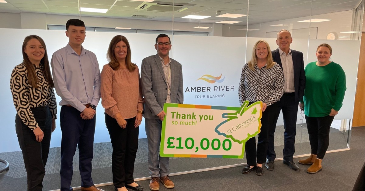 Amber River True Bearing donates £10,000 to local hospice | LBV Hub