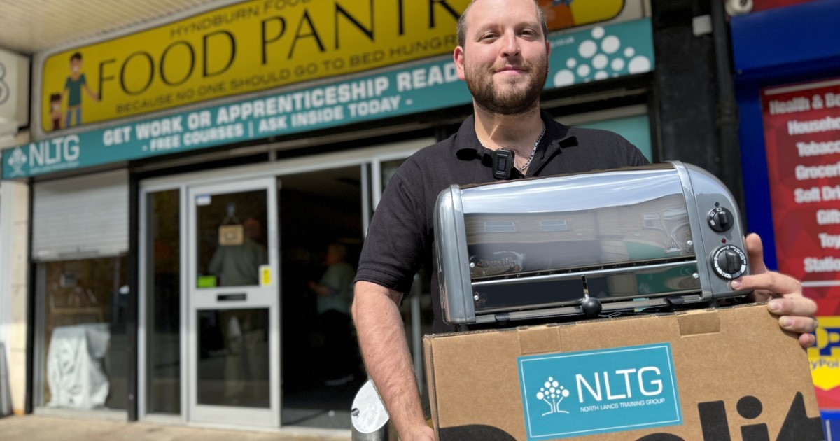 NLTG donates new commercial toaster to Hyndburn Food Pantry | LBV Hub