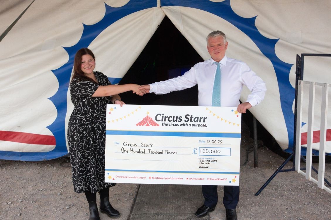 Local car dealer group raises £100,000 for Circus Starr | LBV Hub