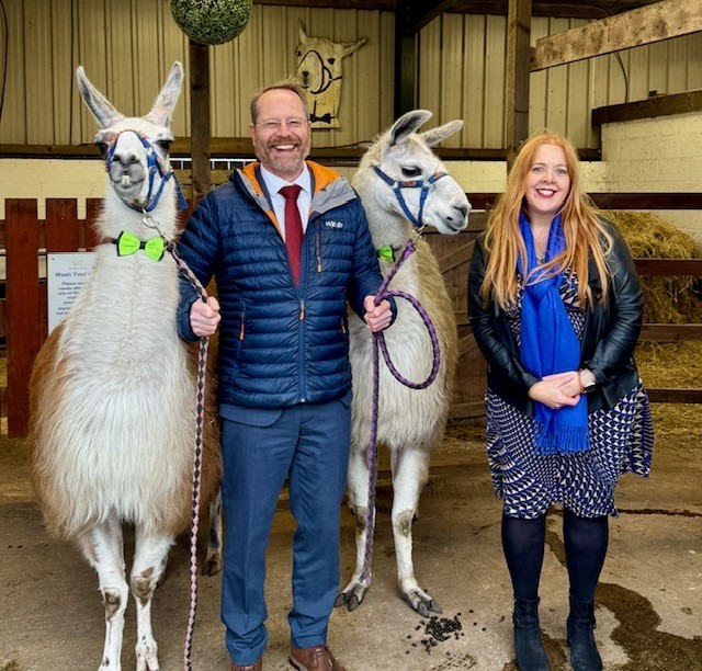 Local MP Andy McNae meets up with Inspirational Businesswoman Celia ...