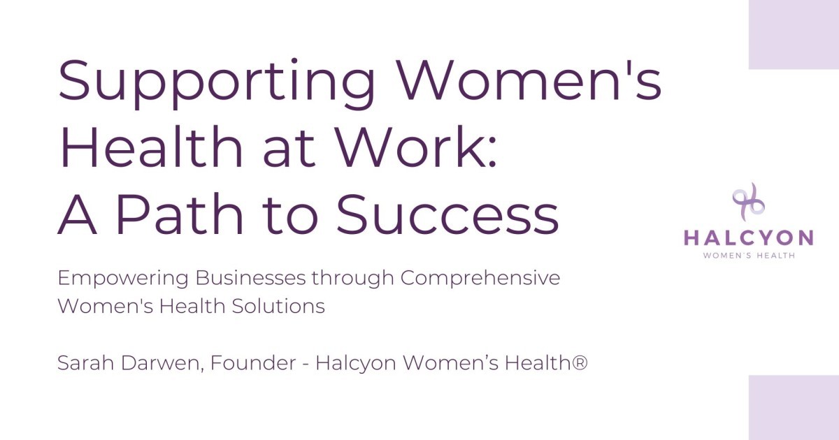Supporting Women's Health at Work: A Path to Success | LBV Hub Event