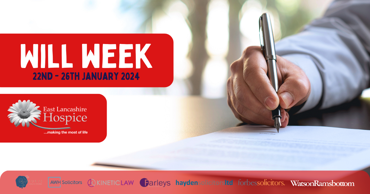 East Lancashire Hospice teams up with solicitors for Will Week | LBV Hub