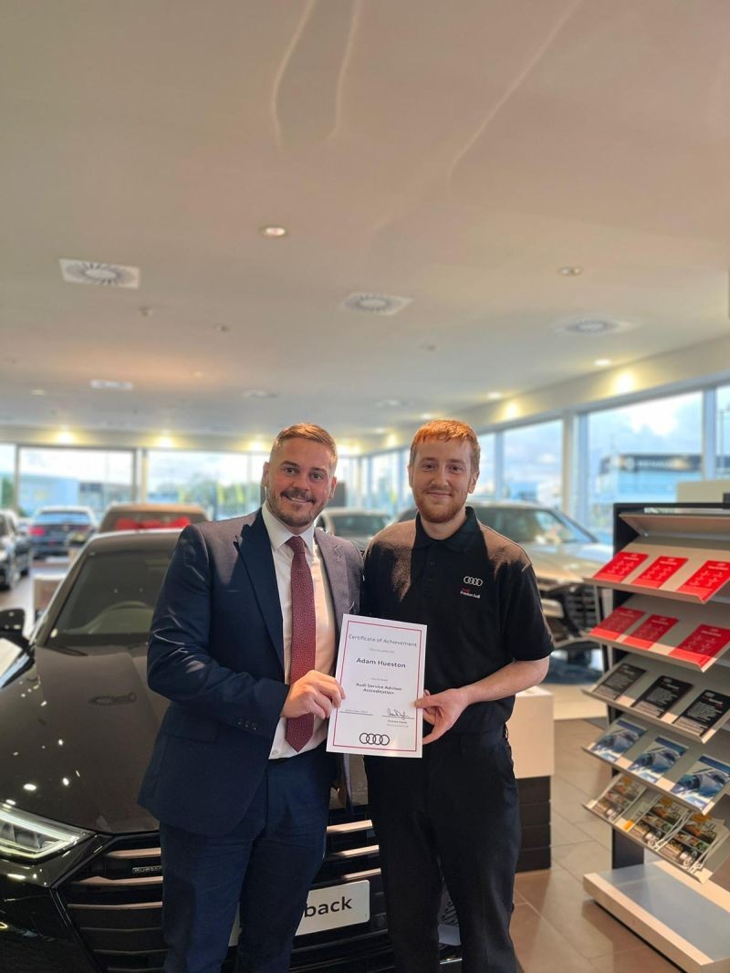 Preston Audi service advisor earns accreditation | LBV Hub