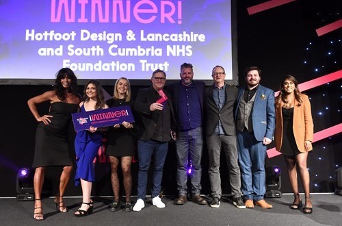 Hotfoot Design and local NHS trust win digital marketing award