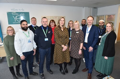 Director general of the DWP visits Pendle YES Hub