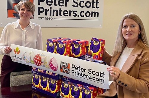Peter Scott Printers donates 200 Easter Eggs to Safenet - Lancashire ...