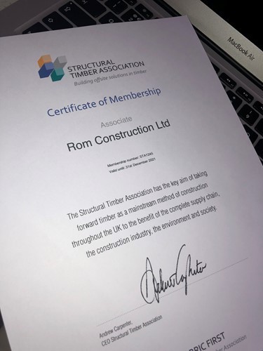 Rom Construction joins Structural Timber Association - Lancashire ...
