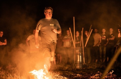 Rainbow Hub challenges your team to walk over hot coals | LBV Hub