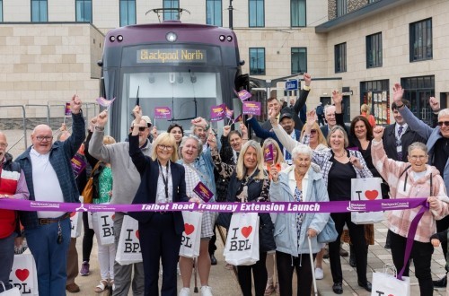 Ribbon cut on Blackpool's £23m tramway extension